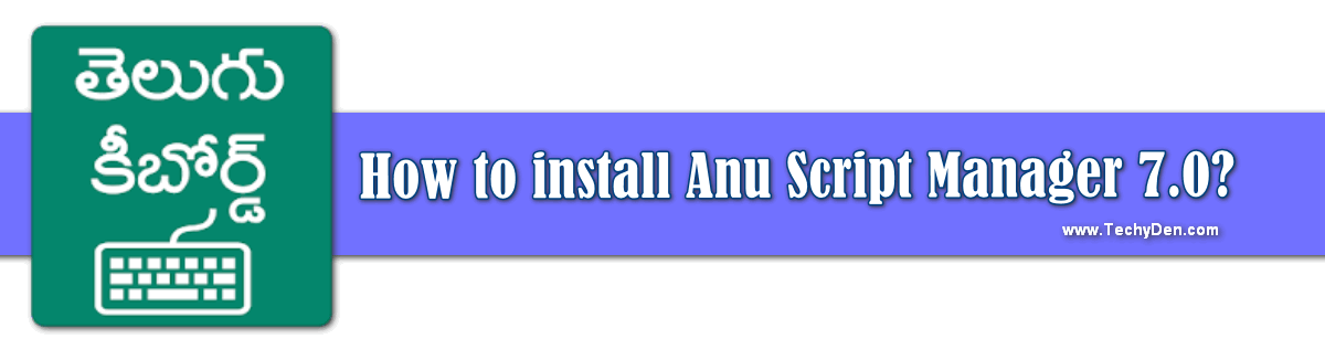 How to Install Anu Script Manager 7.0 in Windows 8?